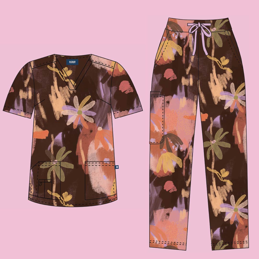 Aussie Printed Scrubs – Scrub Turkey