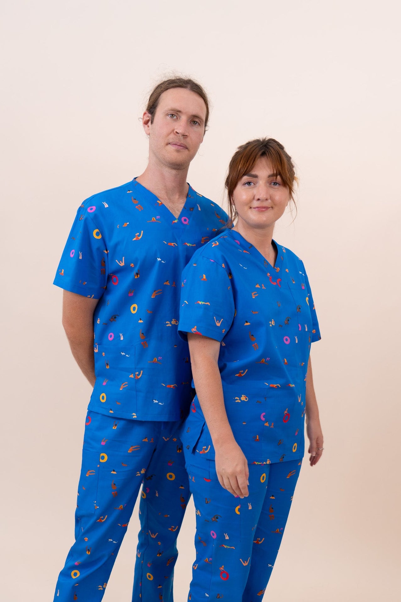 Summer Swims - Unisex Printed Scrub Top – Scrub Turkey