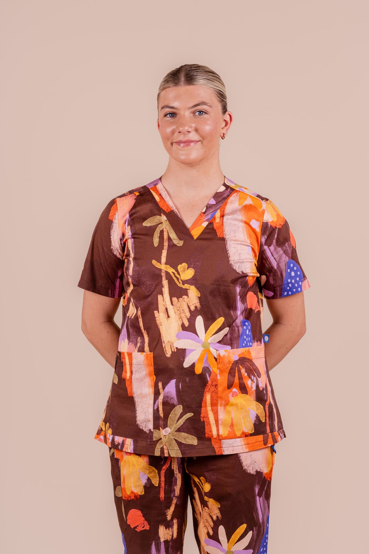 Picnic - Women's Printed Scrub Top – Scrub Turkey