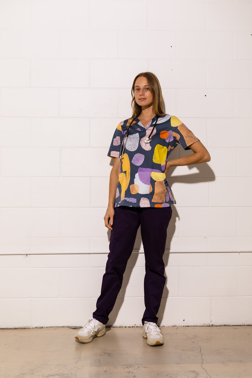 Landscape Printed Women's Scrub Top – Scrub Turkey