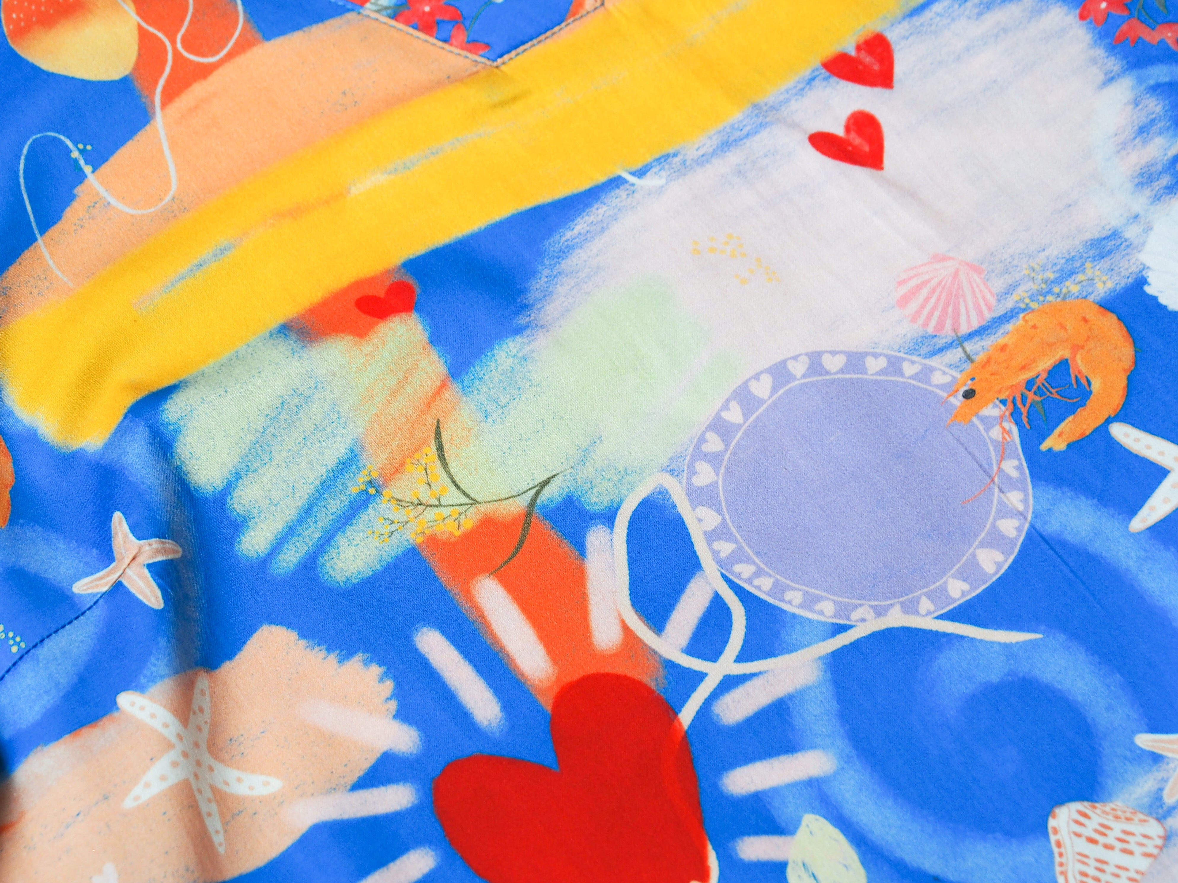 Aussie Xmas Party Printed Scrub Top - Womens – Scrub Turkey